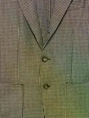 SANTANIELLO Houndstooth-pattern Single-breasted Blazer - Brown