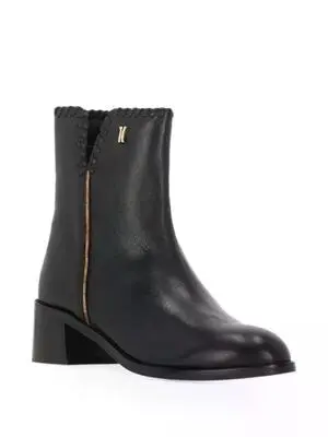 ALVIERO MARTINI 1° CLASSE Whipstitch-trim Ankle Boots
