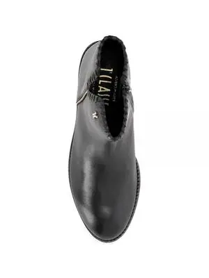 ALVIERO MARTINI 1° CLASSE Whipstitch-trim Ankle Boots