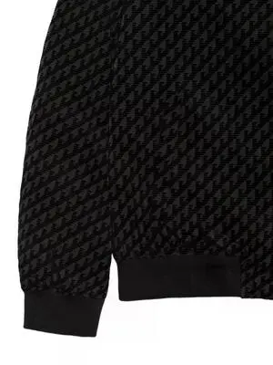 Emporio Armani Monogram-pattern Bomber Jacket