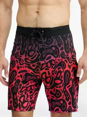 Hurley Graphic-print Swim Shorts - Black