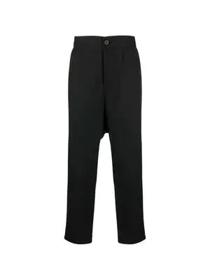 TESSITURA BODY COUTURE Tapered Drop-crotch Trousers - Black