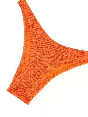 REINA OLGA Ginny Crinkled Bikini Bottoms - Orange