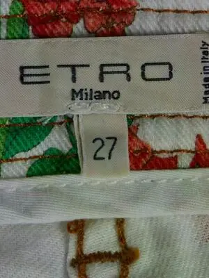 Etro Tropical Parrot-print Jeans