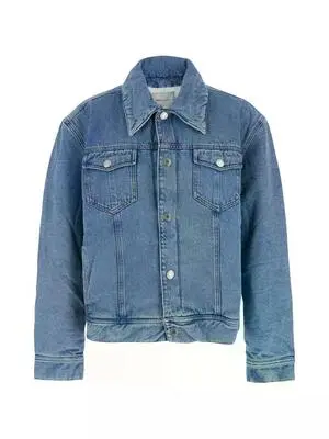 AMI Paris Faux-shearling Denim Jacket
