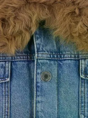 AMI Paris Faux-shearling Denim Jacket