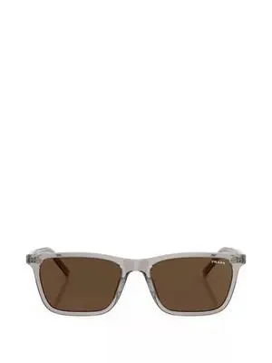Prada Rectangle-frame Sunglasses - Grey