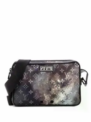 LOUIS VUITTON Alpha Messenger Bag Limited Edition Monogram Galaxy Canvas Crossbody Bag - Black
