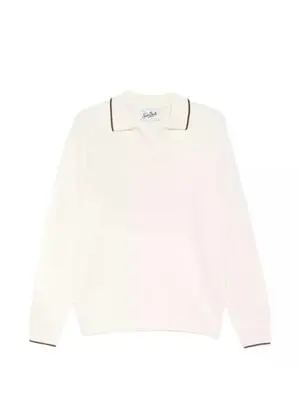 MC2 SAINT BARTH Contrast-trim Sweater - Neutrals