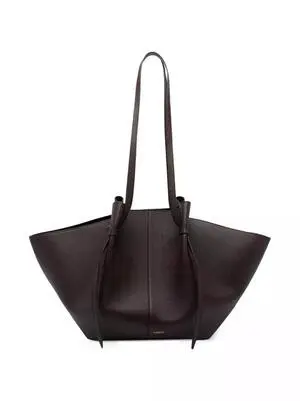 Yuzefi Large Mochi Pebble-grain Leather Shoulder Bag - Brown