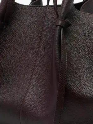 Yuzefi Large Mochi Pebble-grain Leather Shoulder Bag