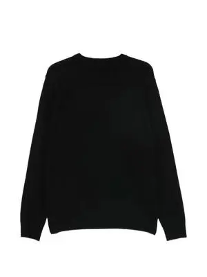 MC2 SAINT BARTH Logo-embroidered Crew-neck Sweater - Black