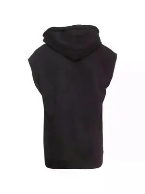 Givenchy Rottweiler-print Sleeveless Hoodie - Black