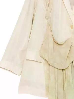 A TENTATIVE ATELIER Knot-detail Jacquarded Blazer