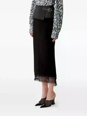 LANVIN Quilted Buckle-fastening Leather Belt