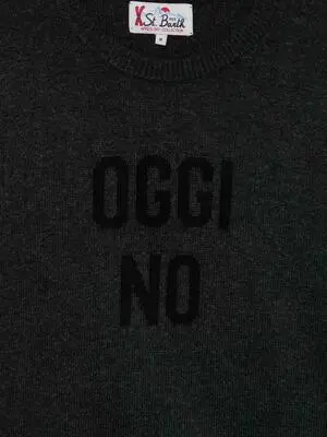 MC2 SAINT BARTH Slogan-print Wool Sweater