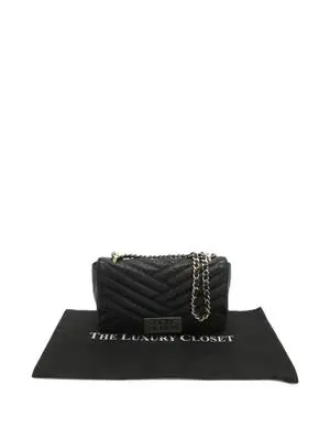 Carolina Herrera Bimba Chevron Shoulder Bag