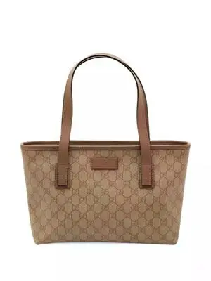 Gucci Small Gg Supreme Tote Bag - Neutrals