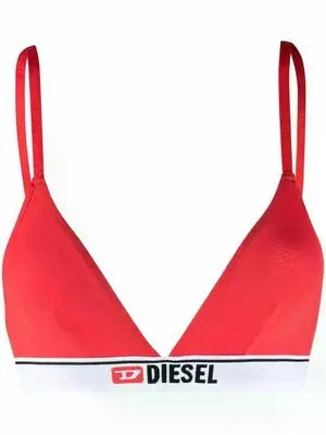 DIESEL® Logo Triangle Bra - Red