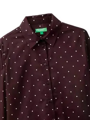 BENETTON Polka-dot Print Shirt