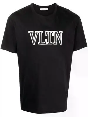 Valentino Garavani Vltn-embroidered T-shirt - Black