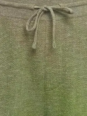 Loro Piana Drawstring Knitted Track Pants - Green
