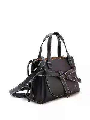 Loewe Gate Tote Leather Mini Satchel - Black