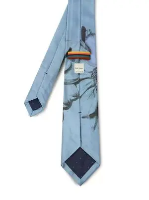 Paul Smith Daisy Photo Floral Silk Tie