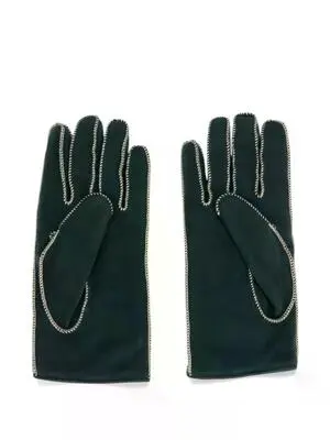 MOORER Whipstitch-trim Leather Gloves