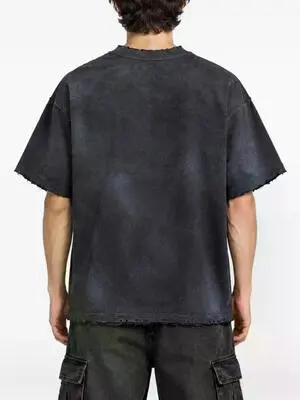 WARMAN Graphic-print Distressed T-shirt