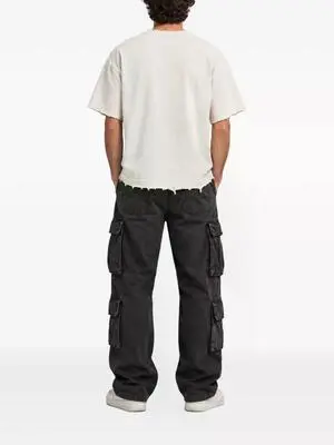WARMAN Graphic-print Distressed T-shirt - Neutrals