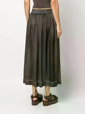 UMA WANG Ruched-detail Midi Skirt