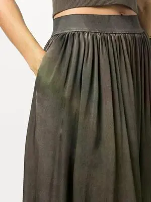 UMA WANG Ruched-detail Midi Skirt