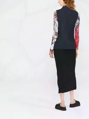 MARC LE BIHAN Frayed-edge High-waist Skirt
