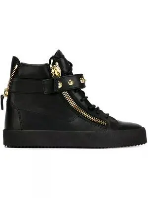 GIUSEPPE ZANOTTI Riley' Hi-top Sneakers - Black