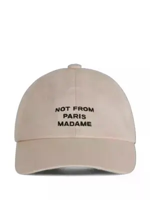 Drole De Monsieur Slogan-embroidered Baseball Cap - Neutrals