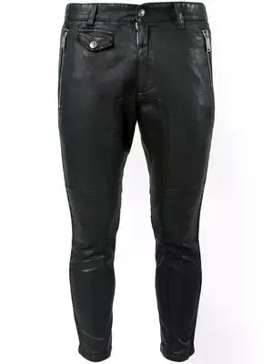 Dsquared2 Faux-leather Skinny Trousers - Black