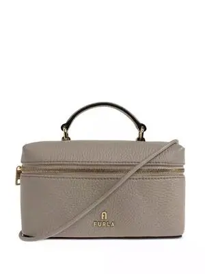 Furla Camelia Micro Leather Mini Bag - Neutrals
