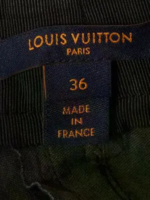 LOUIS VUITTON Zip-detail Leather Trousers
