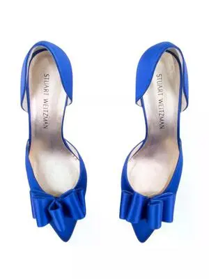 STUART WEITZMAN Bow-detail Pointed-toe Pumps