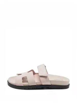 Hermès Chypre Touch-strap Sandals - Neutrals