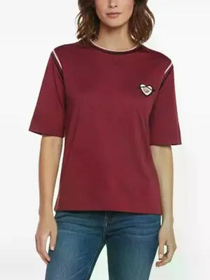 Loro Piana Lovebeat Heart-crest T-shirt - Red