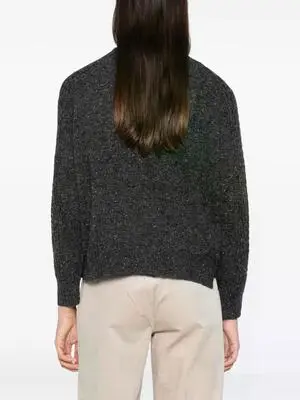 YERSE Cable-knit Button-fastening Sweater
