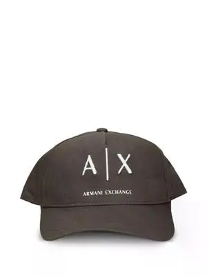 Armani Exchange Logo-embroidered Baseball Cap - Grey