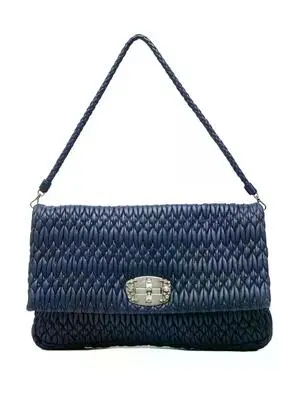 Miu Miu 2010-2026 Matelasse Nappa Crystal Chain Satchel