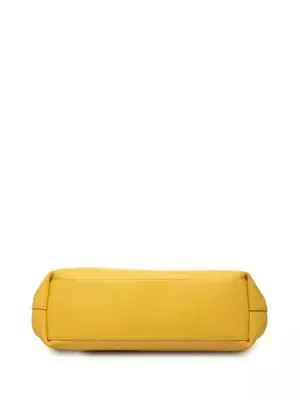 Bottega Veneta 2021-2026 Medium Leather The Point Triangle Satchel - Yellow