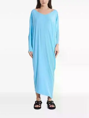 TESSITURA BODY COUTURE Draped Oversized Asymmetric Maxi Dress