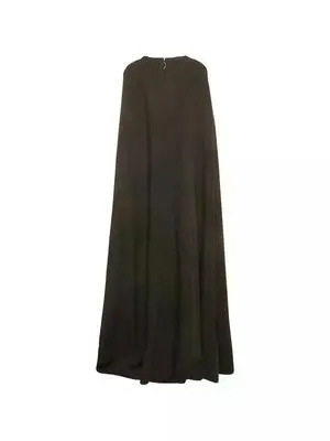 Marchesa Embellished Cape Maxi Dress