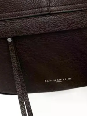 GIANNI CHIARINI Helena Round Grainy-leather Tote Bag
