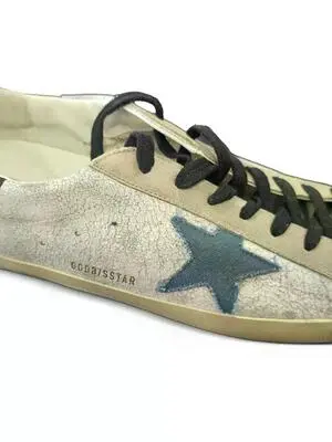 GOLDEN GOOSE Super-star Distressed Leather Sneakers
